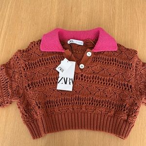 Zara | Tops | Zara Knit Crop Top | Poshmark